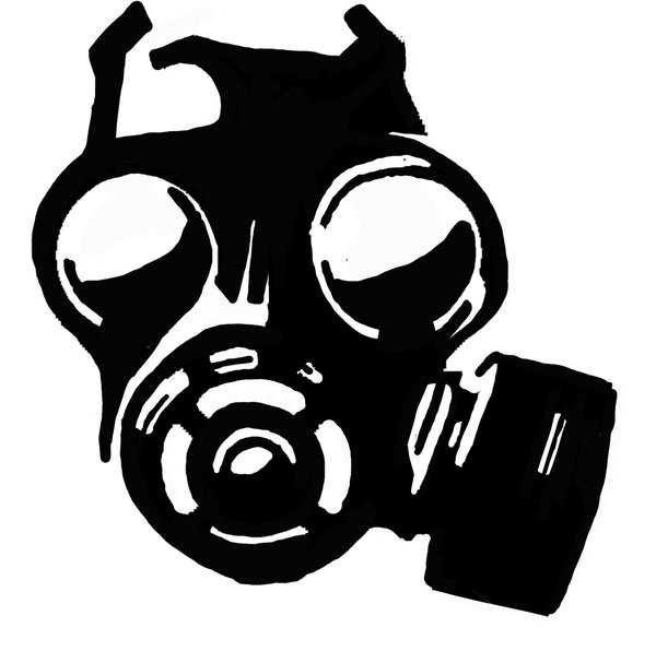 Gas Mask Stencil N2 free image download