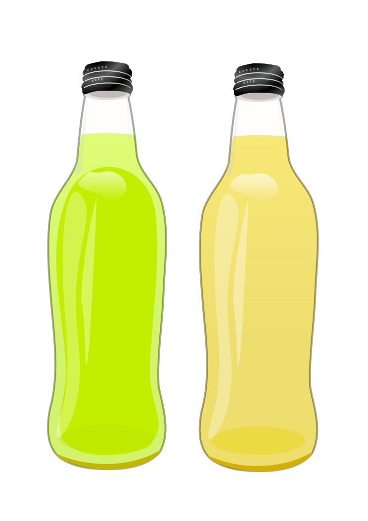 Two cartoon bottles free image download