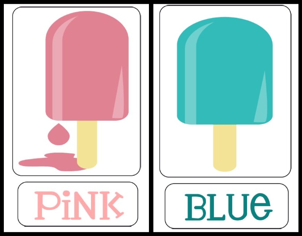 Pink and blue popsicles as picture free image download