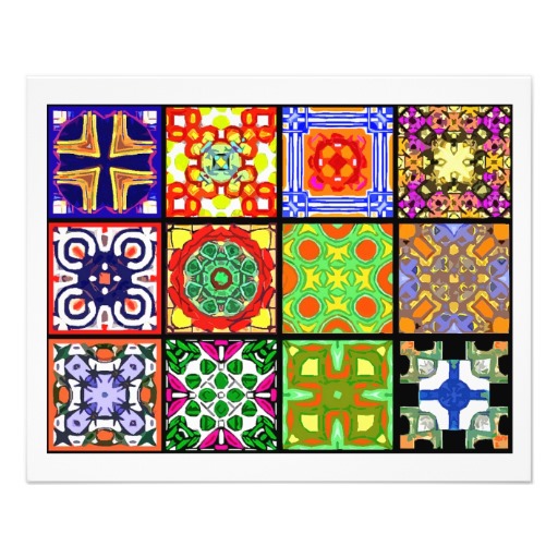 12 Different Tea Bag Tiles Origami Folding Personalized Flyer free ...