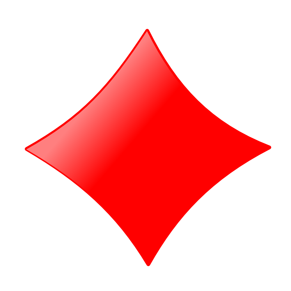 Red rhombus playing card symbol free image download