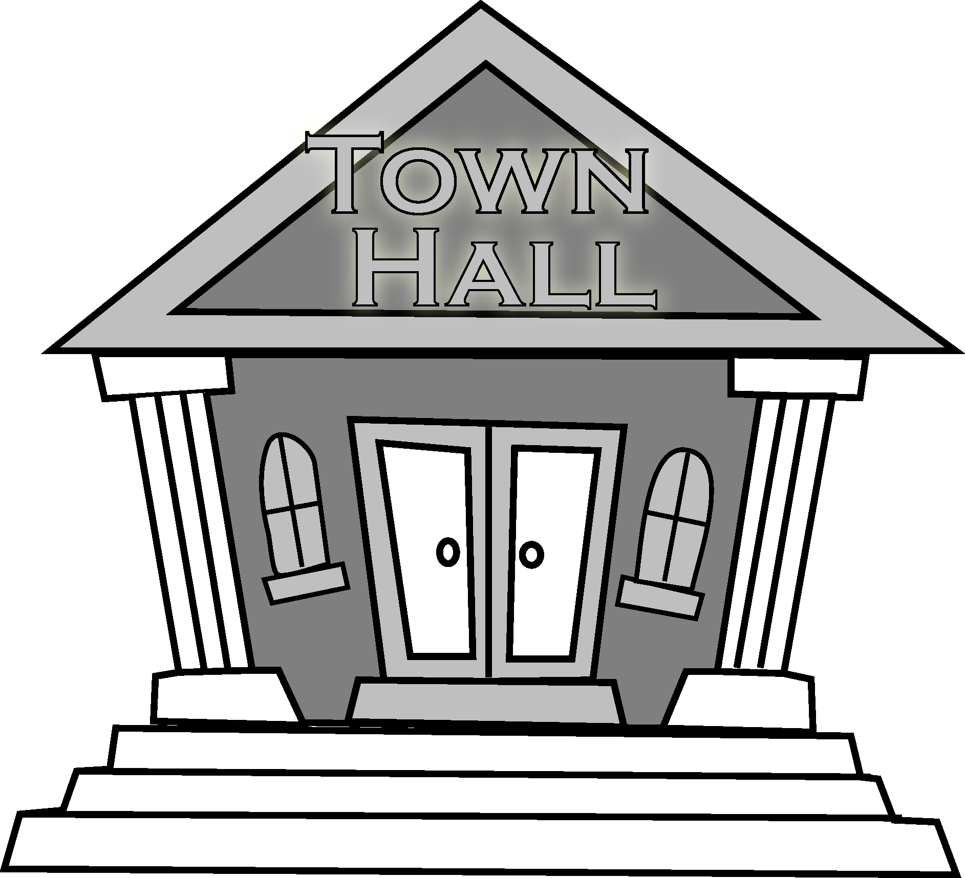 Clip art of Town Hall free image download