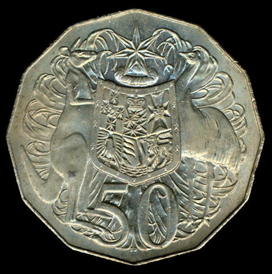 50 Cent Australian Coin drawing free image download