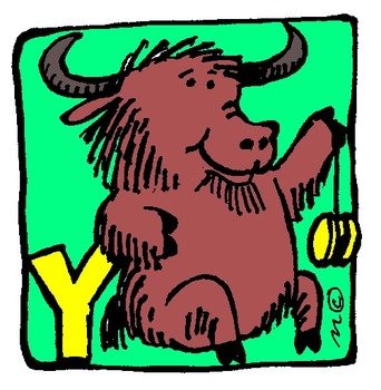 Y For Yak Clip Art free image download