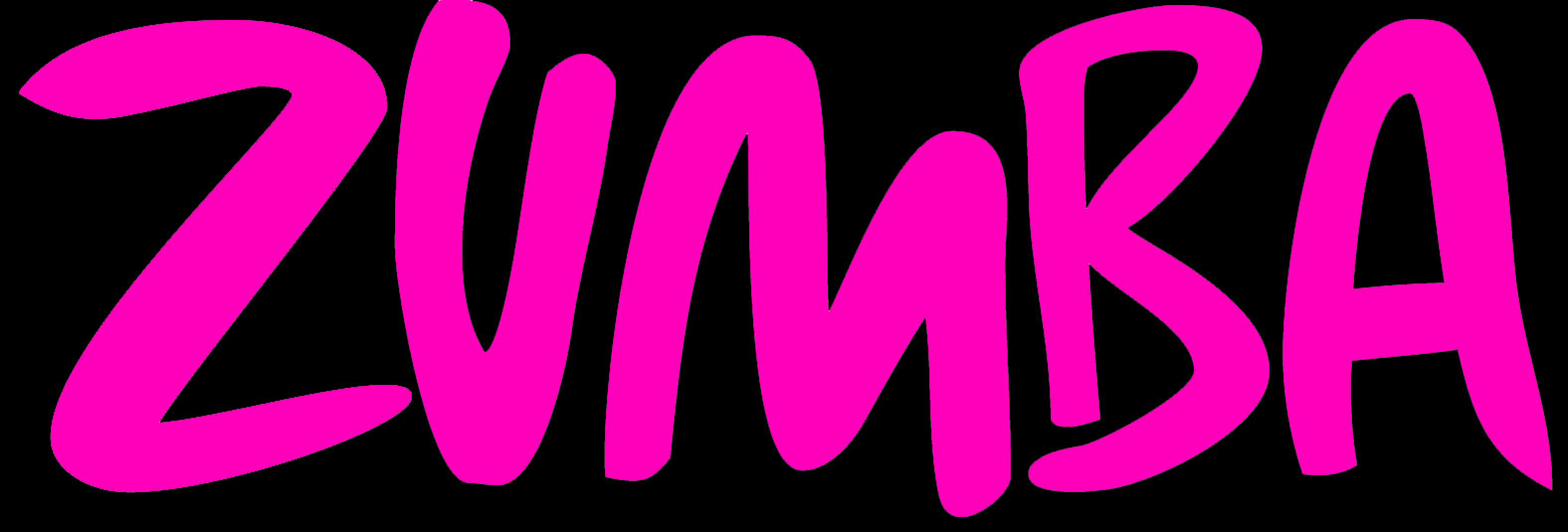 Pink Zumba sign on the black background clipart free image download