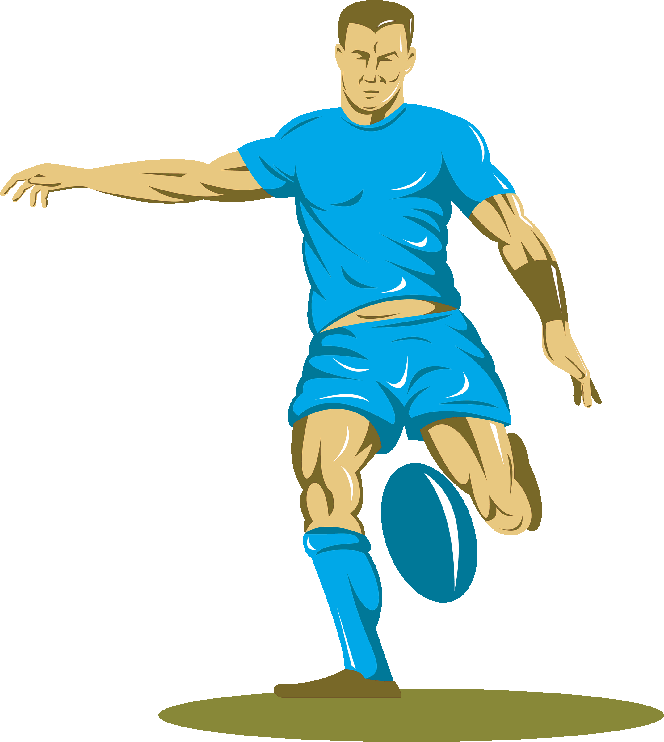 Rugby Player drawing free image download