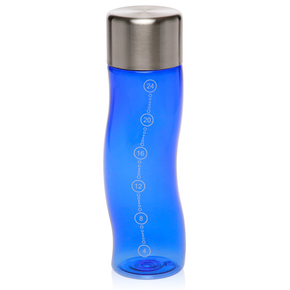 Blue curved water bottle free image download