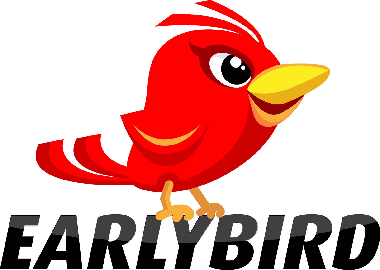 Clip art of Early Bird logo free image download