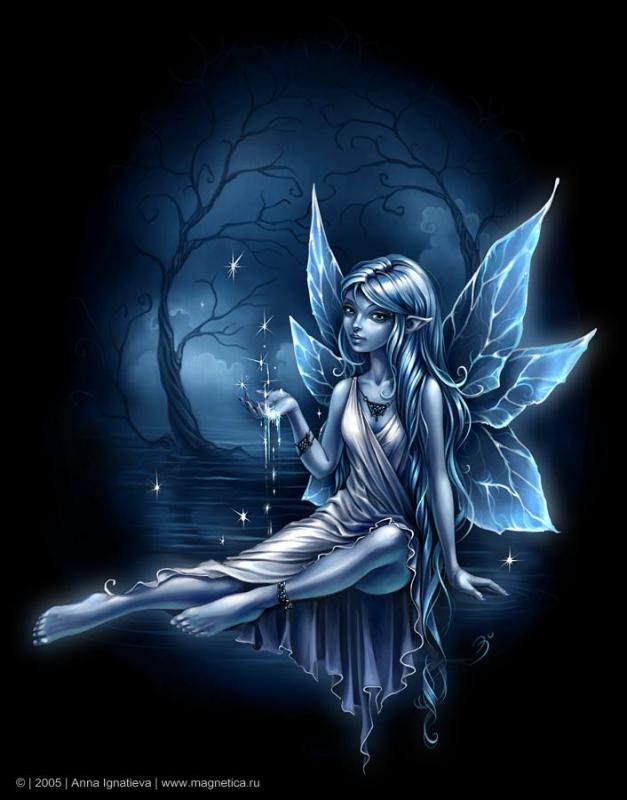 Blue Fairy drawing free image download