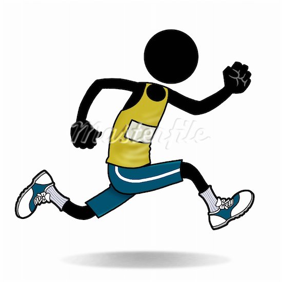 Cartoon People Running Clip Art N17 free image download