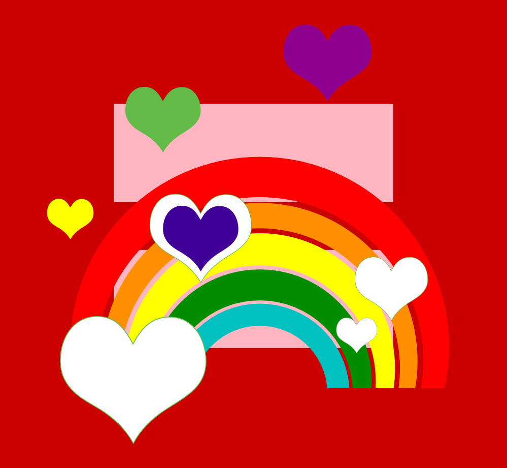 March Rainbow drawing free image download