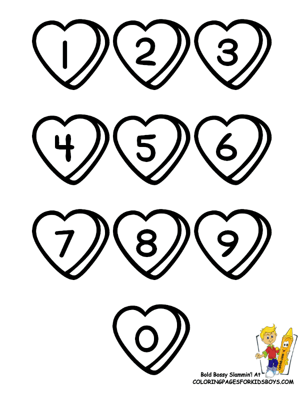 Valentine Color By Number Coloring Pages N2 free image download