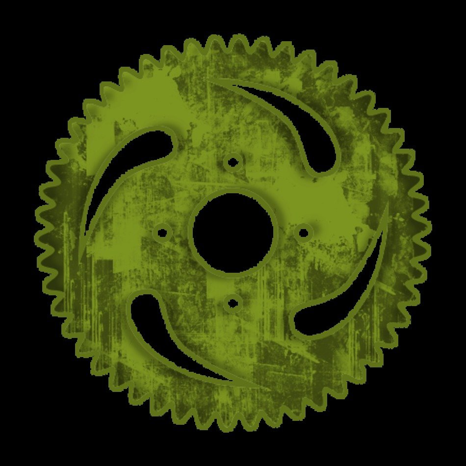 Green Gear Icon free image download