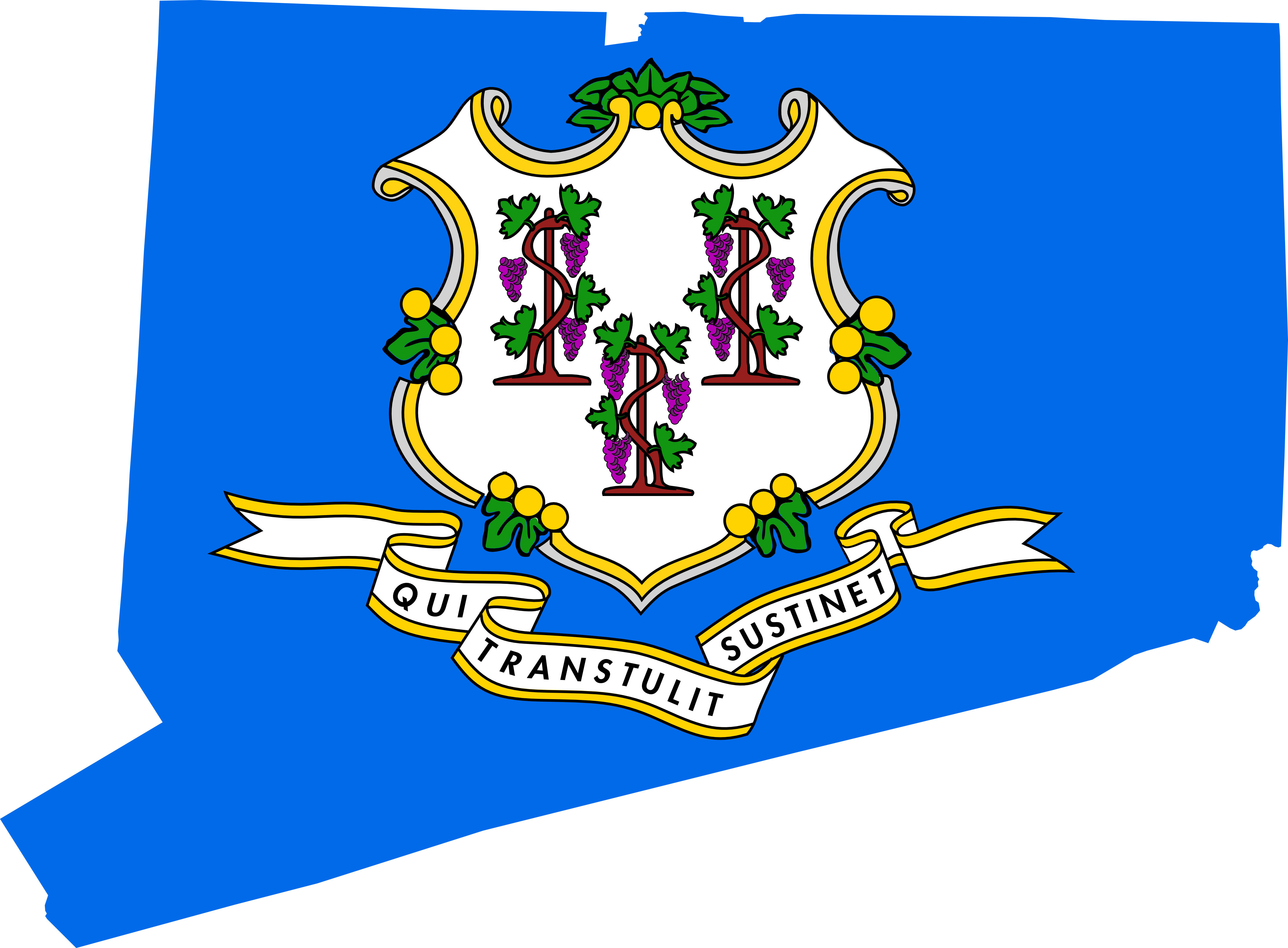 Flag of Connecticut USA free image download