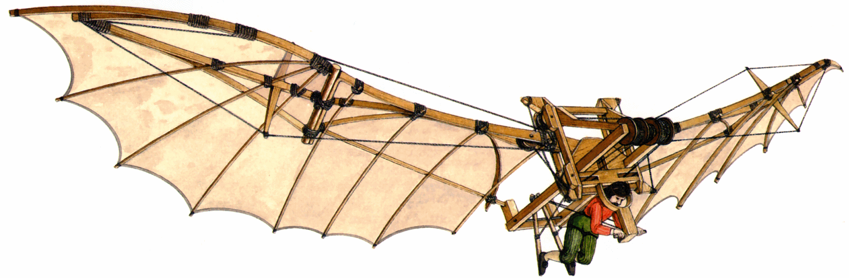 Painted antique flying machine free image download