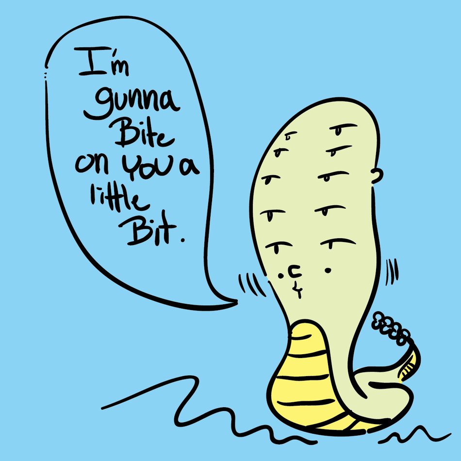 Cartoon snake ready to bit free image download