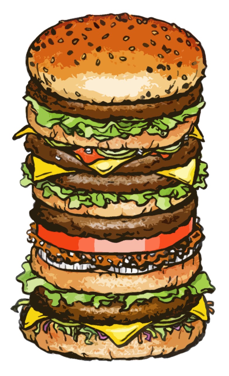 Big hamburger clipart free image download