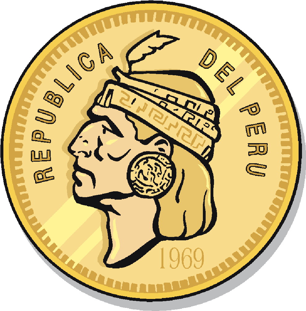 Clipart of the Peru coin free image download