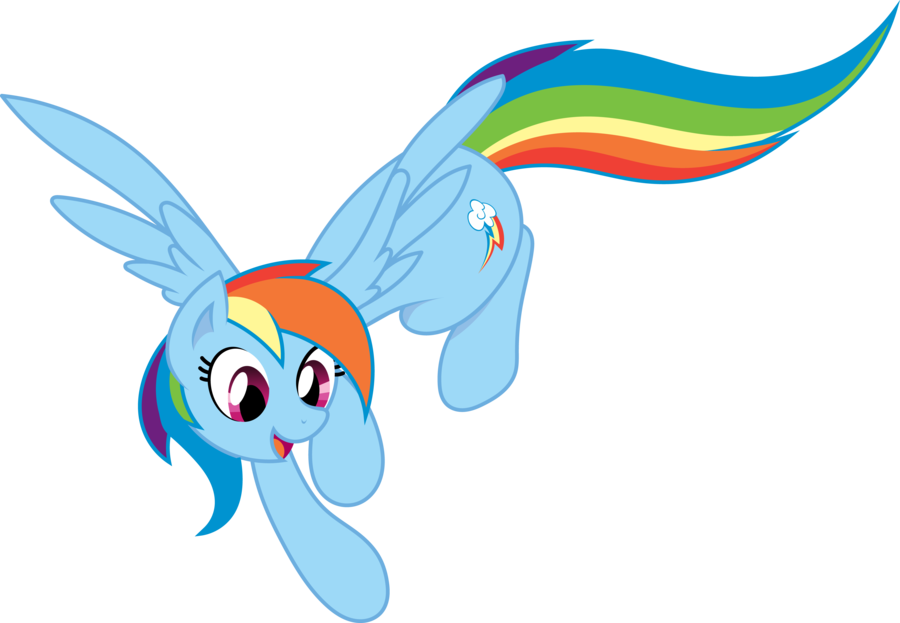 Rainbow blue Dash Clip Art free image download