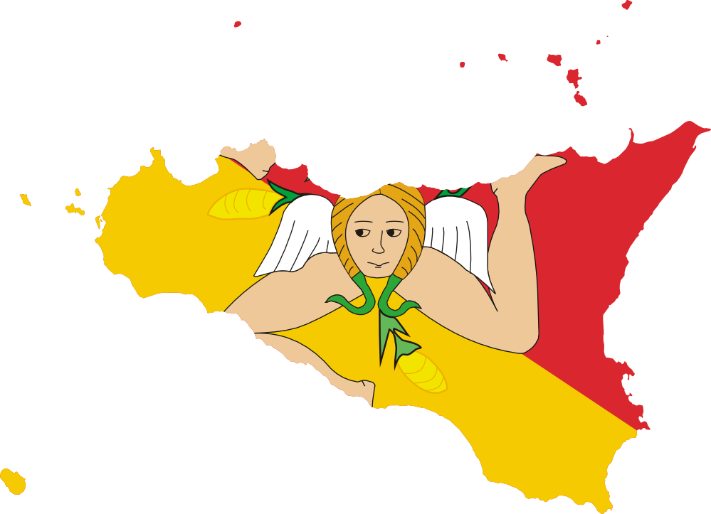 Sicily Map drawing free image download