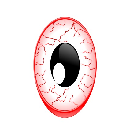 Cartoon Blood Shot Eye Clip Art free image download