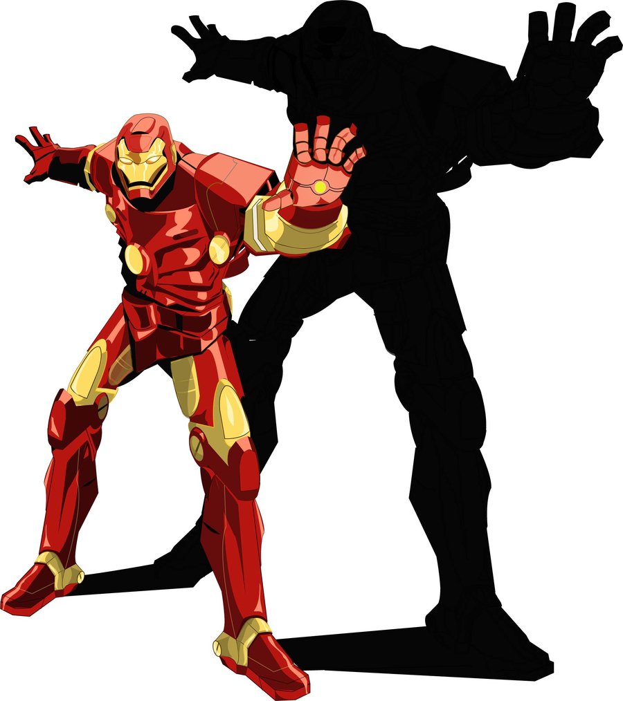 Iron Man shadow drawing free image download