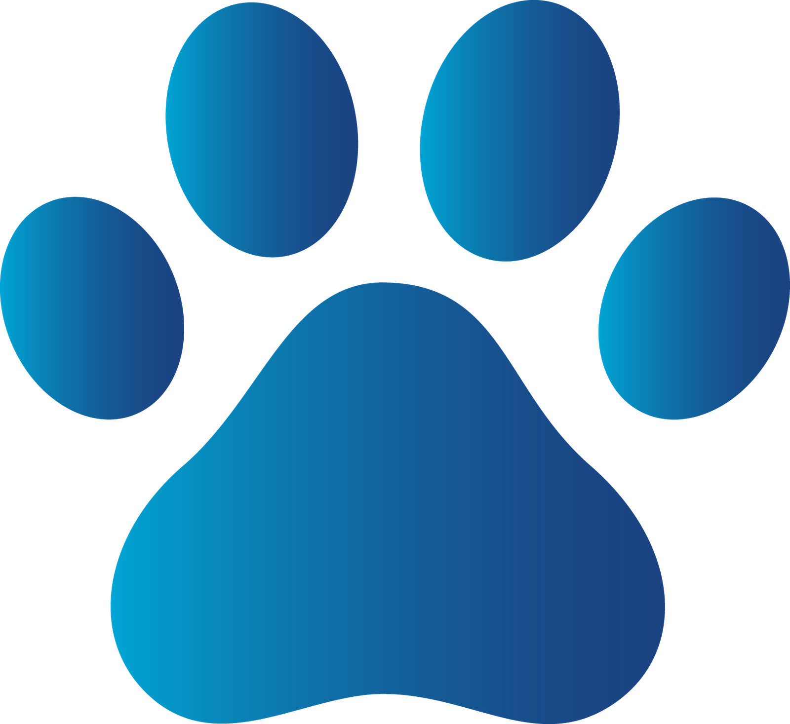 Dog blue paw drawing free image download