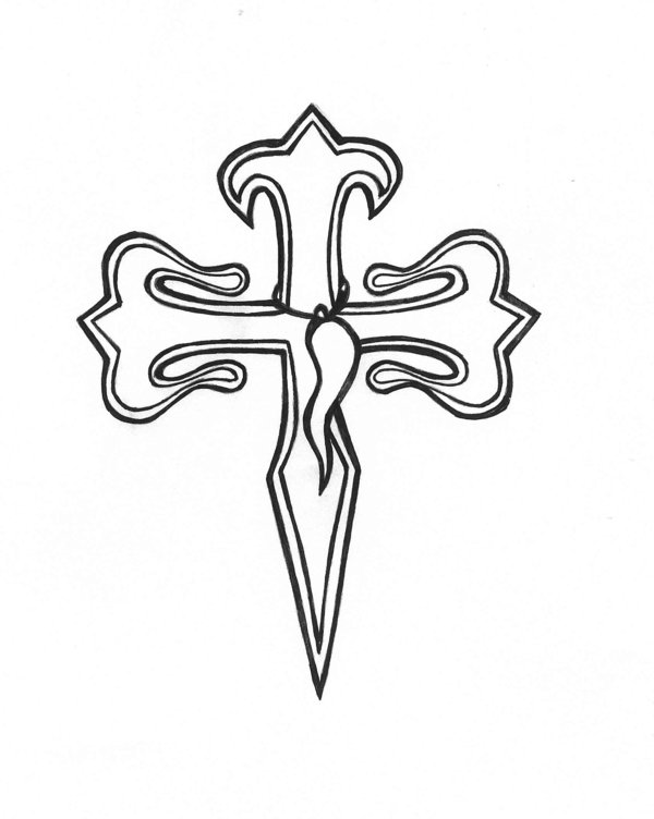 Portuguese Cross Tattoo Designs free image download