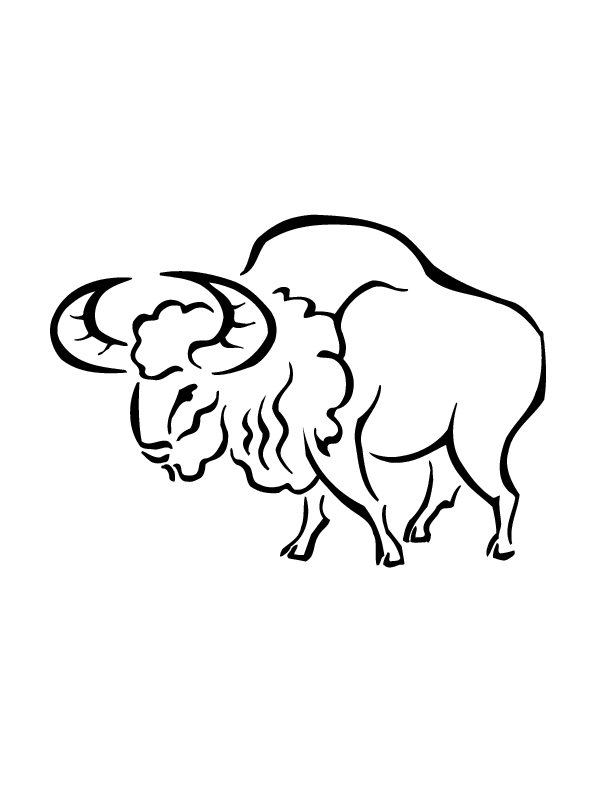 Ox Coloring Page N3 free image download