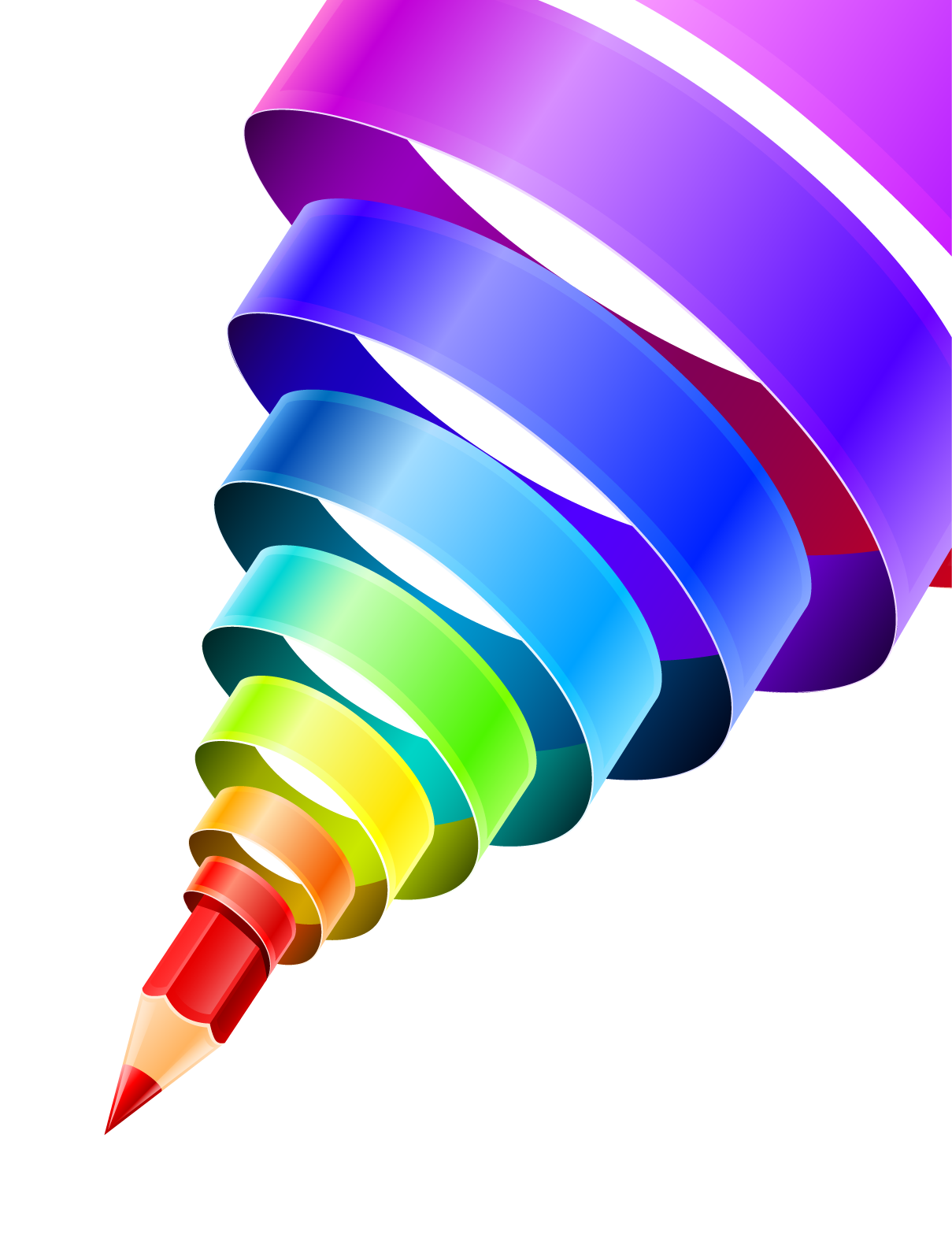 3D Crayon Art Designs drawing free image download