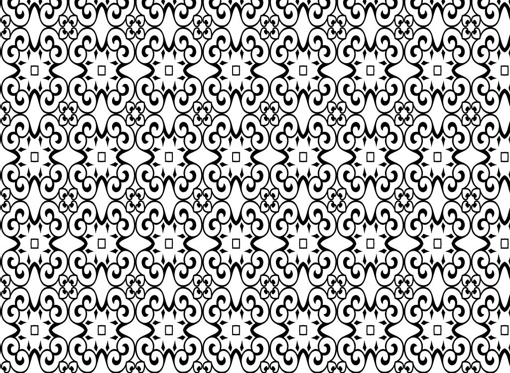 Floral Scroll Pattern drawing free image download