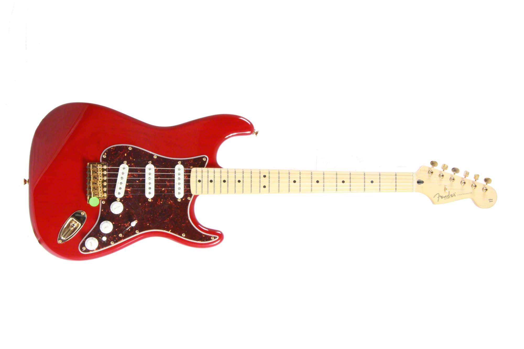 Red Fender Electric Guitar drawing free image download