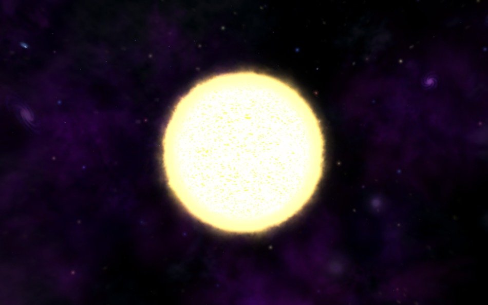 Yellow Main Sequence Star free image download