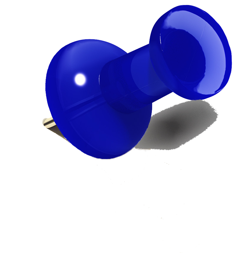 Blue pushpin free image download