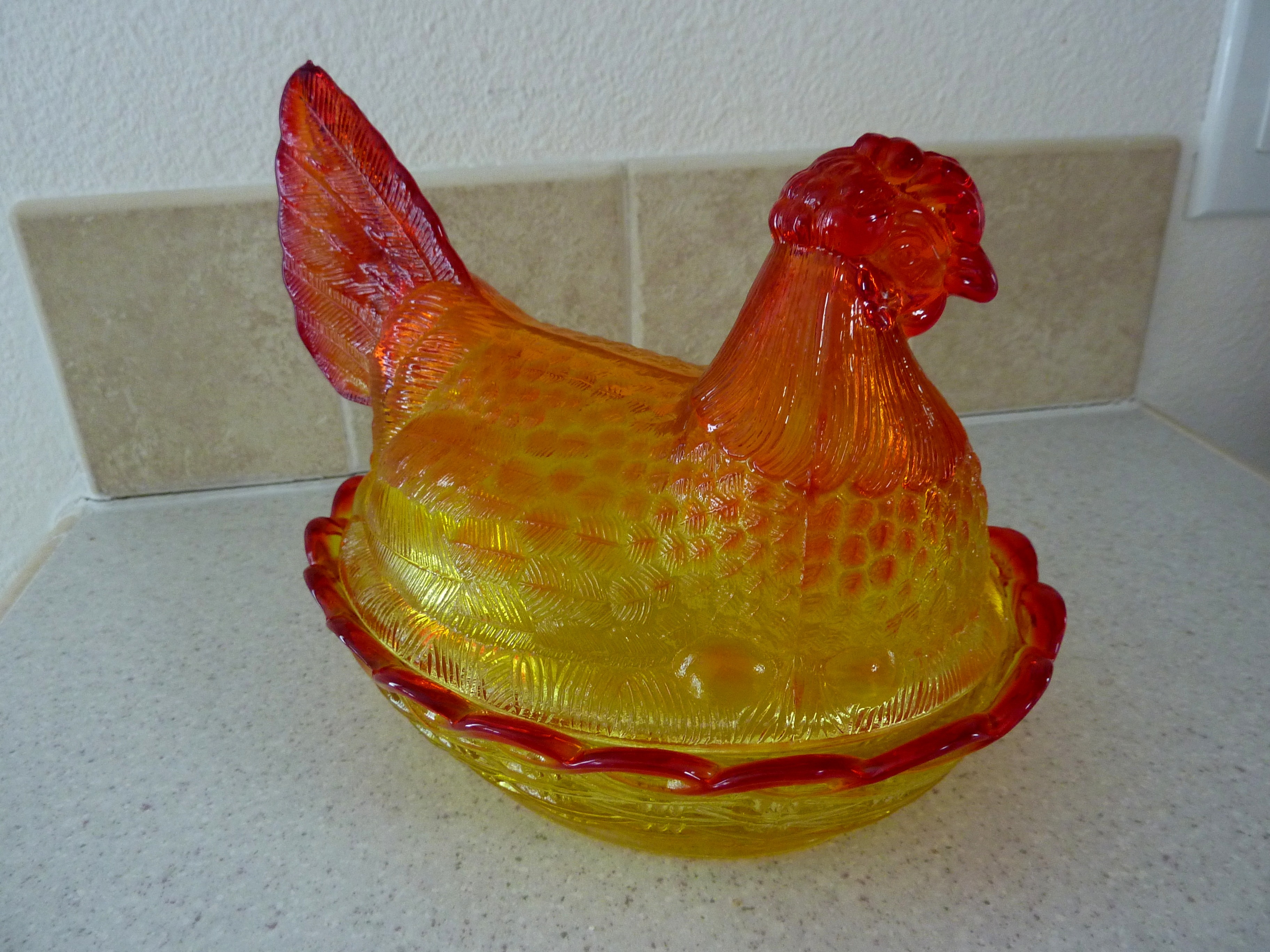 Glass chicken, dishware free image download