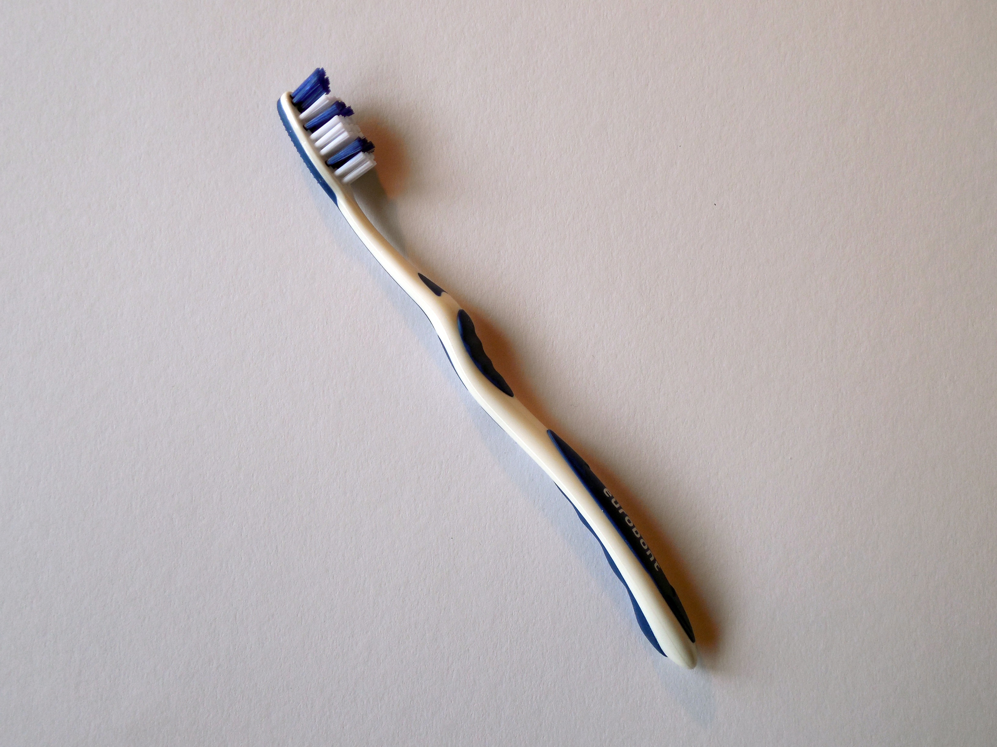 Plastic blue and white dental tooth brush free image download