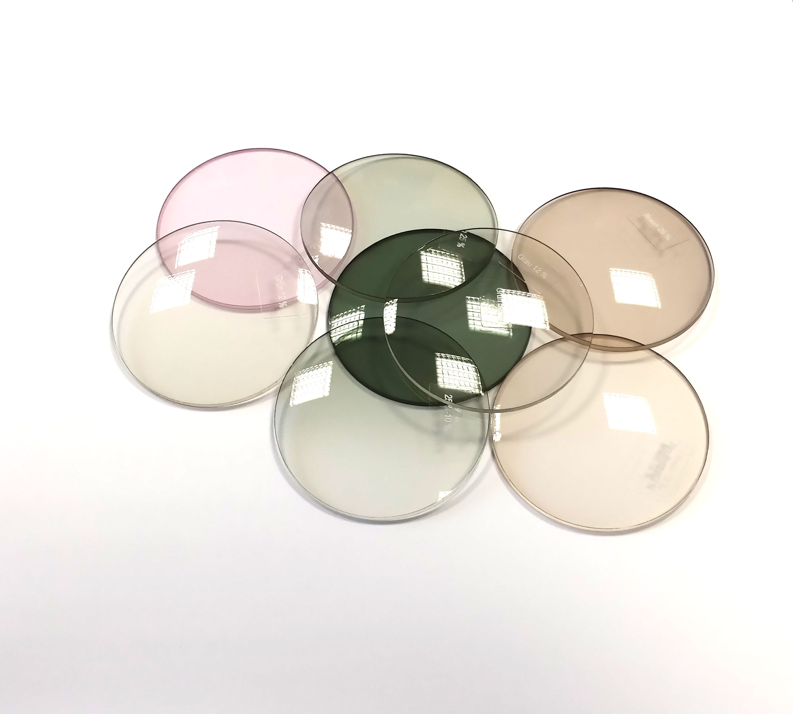 Multi-colored contact lenses on the table free image download