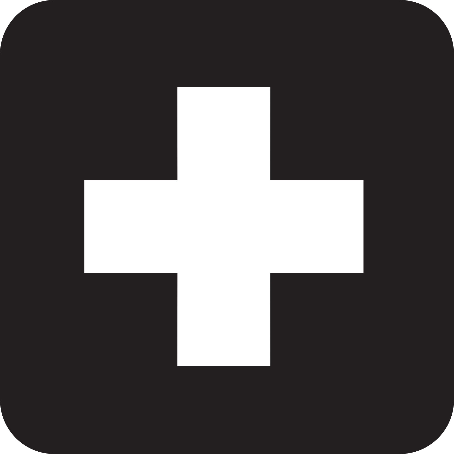 Black first aid sign free image download
