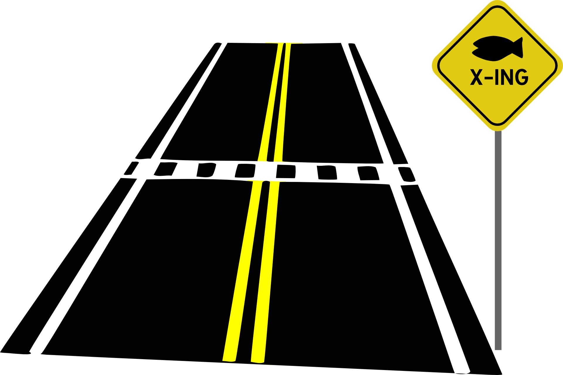 Road crossing drawing free image download
