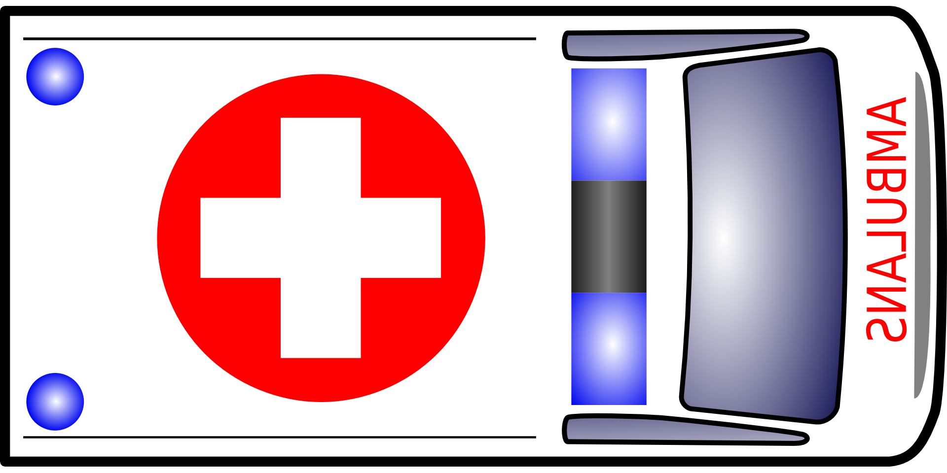 Ambulance sign on car free image download