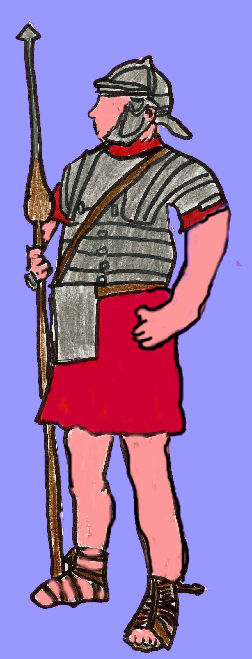Strong Roman Soldier drawing free image download