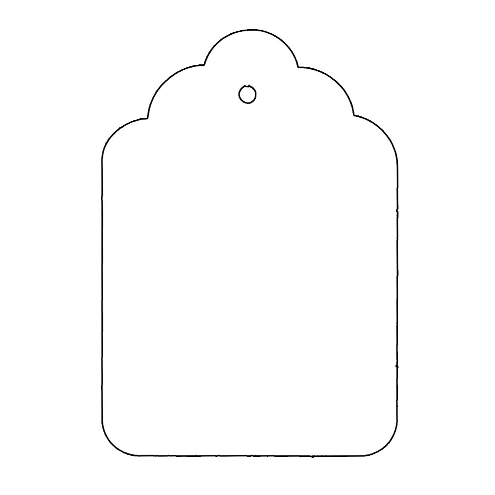 Gift Tag Cutout Outline Free Image Download