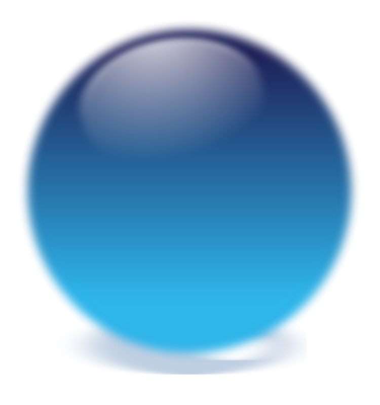 Cloudy blue ball free image download