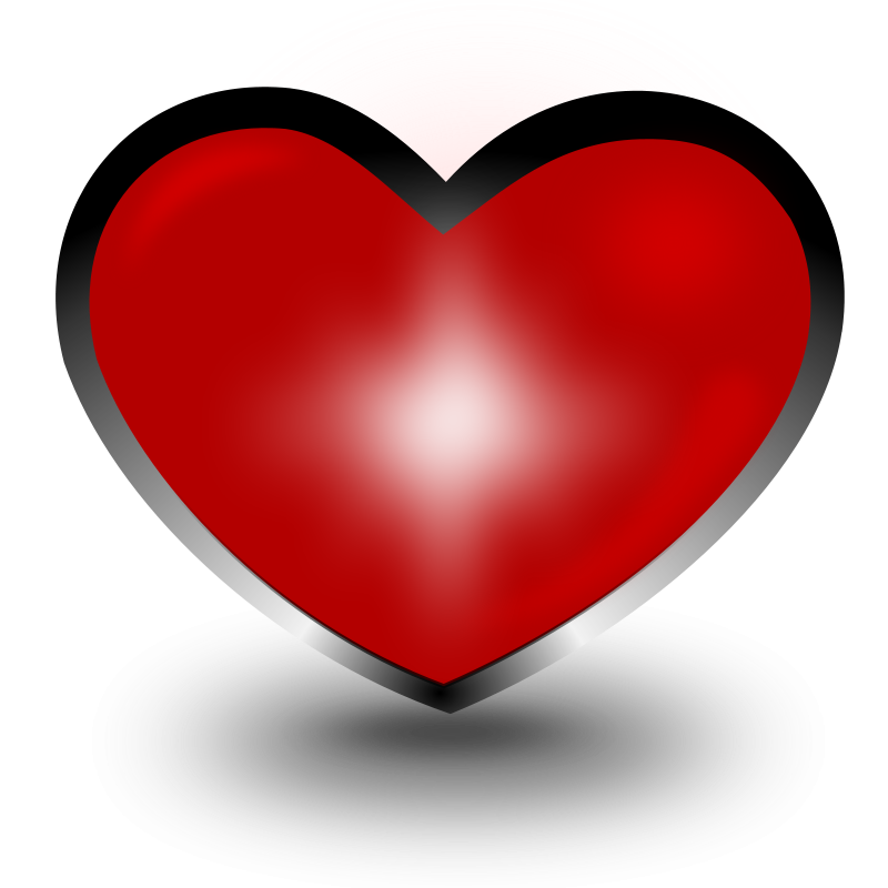 Graphics Red Heart 3d drawing free image download