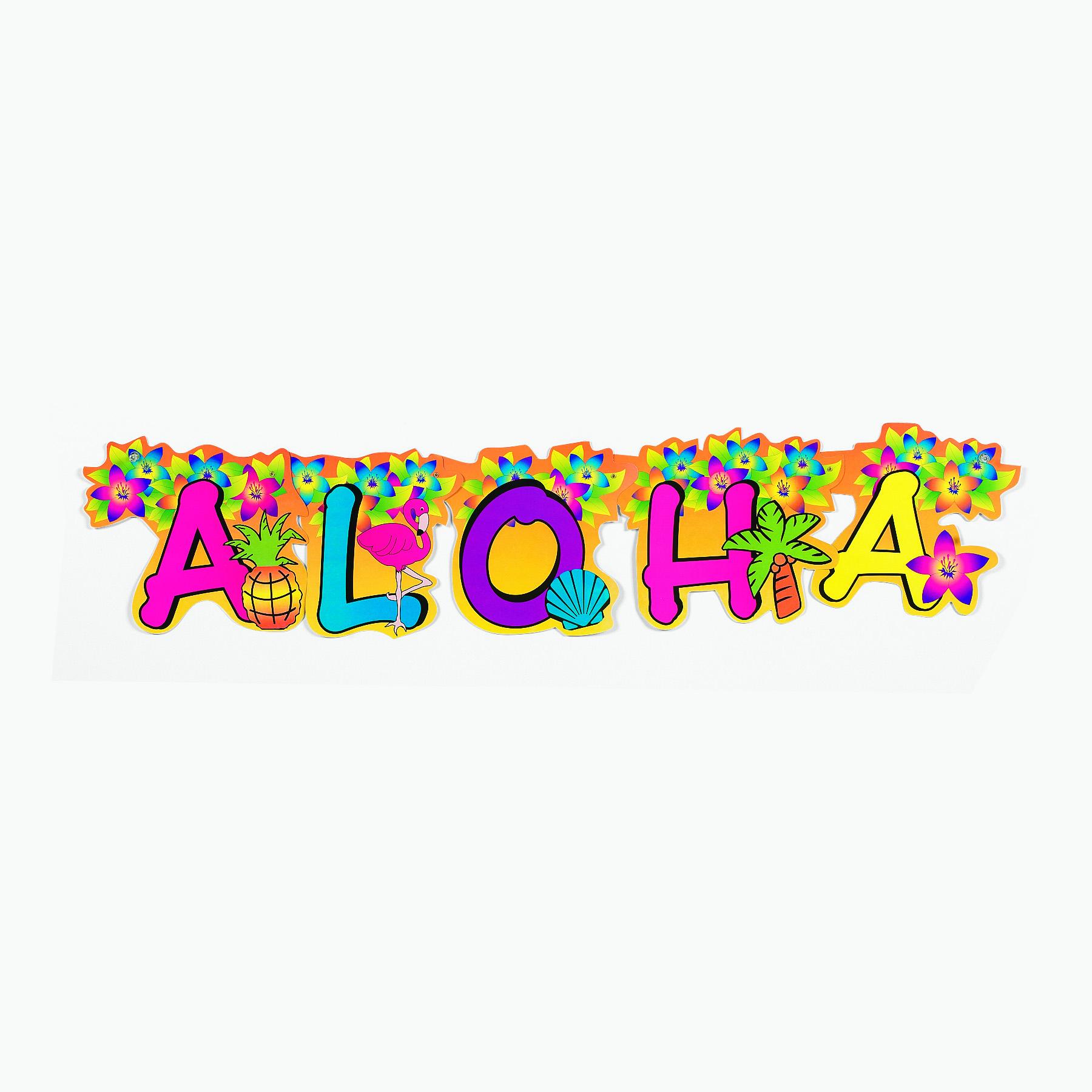 Aloha Clip Art Banner Drawing Free Image Download