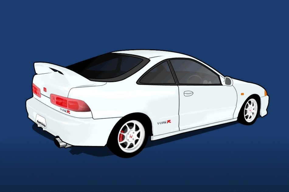 Honda Integra Type R drawing free image download