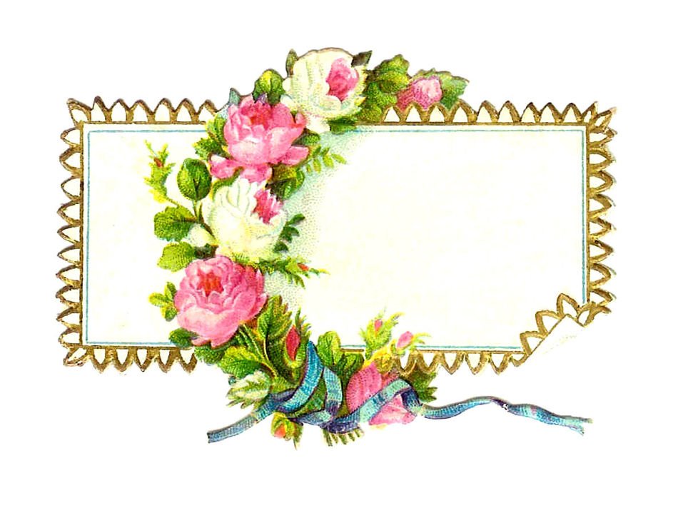 Flowers Clip Art Labels free image download