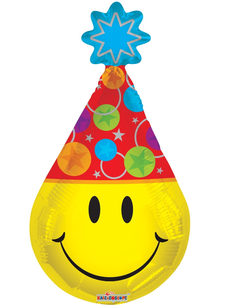 Smiley With Party Hat drawing free image download