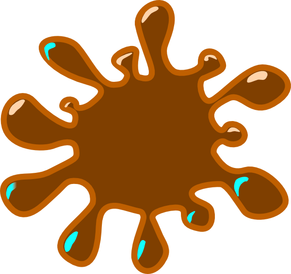 Brown Splat Clip Art free image download