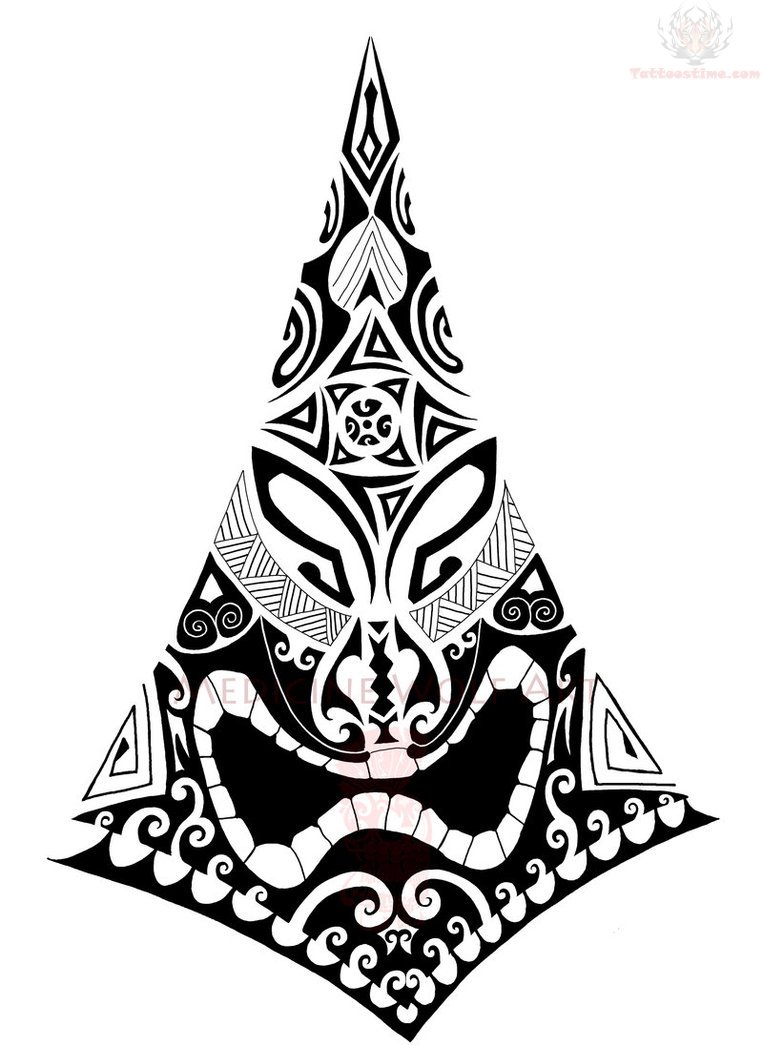 Tiki Tattoo Designs drawing free image download